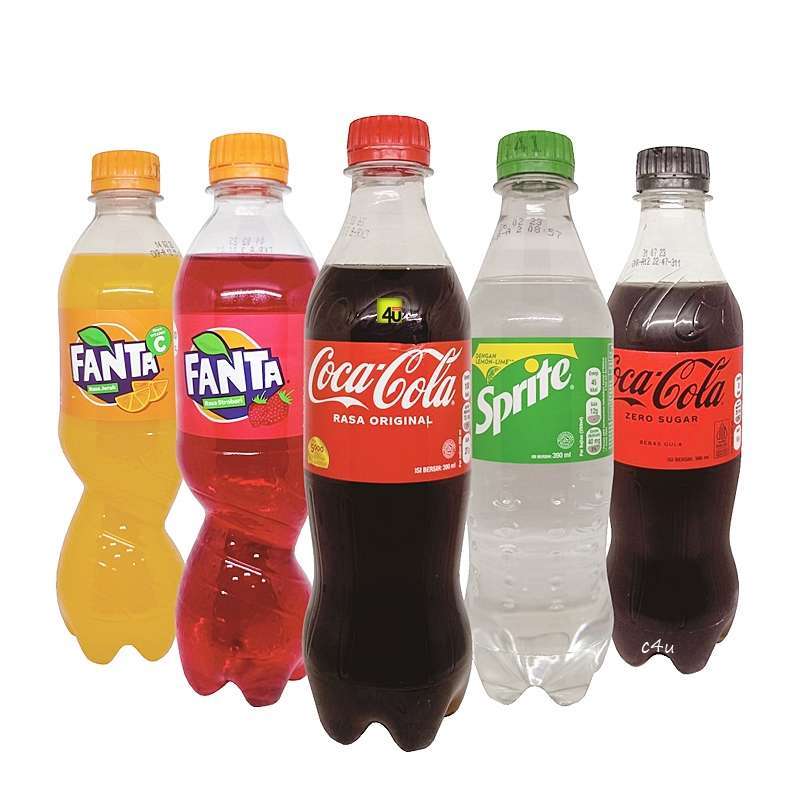 Promo Coca-Cola, Sprite, Fanta - Carbonated Drink - 390ml RTD BOTOL ...