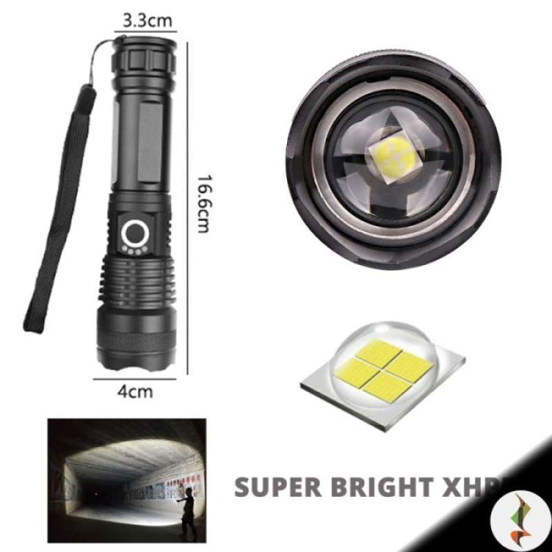 Jual Senter Led Xhp 50 Ultrafire Cree Compact Baterai 26650 ...