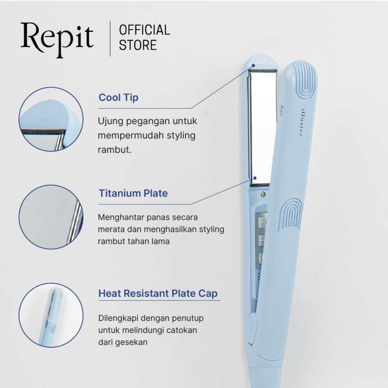 Promo Repit Blueming Straightener In Powder Blue / Catokan Pelurus ...