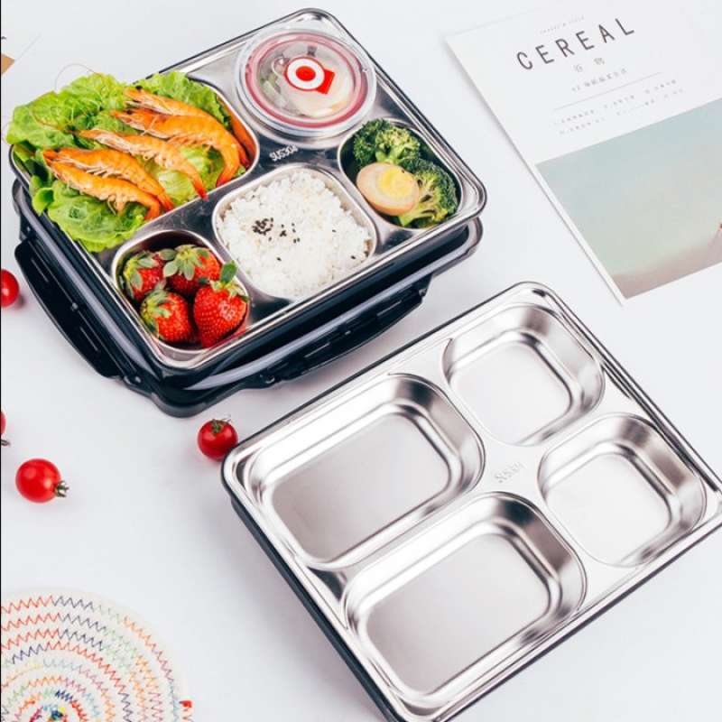 Jual Triple W 1200ml Lunch Box Bento Kotak Bekal Makan Siang Stainless ...
