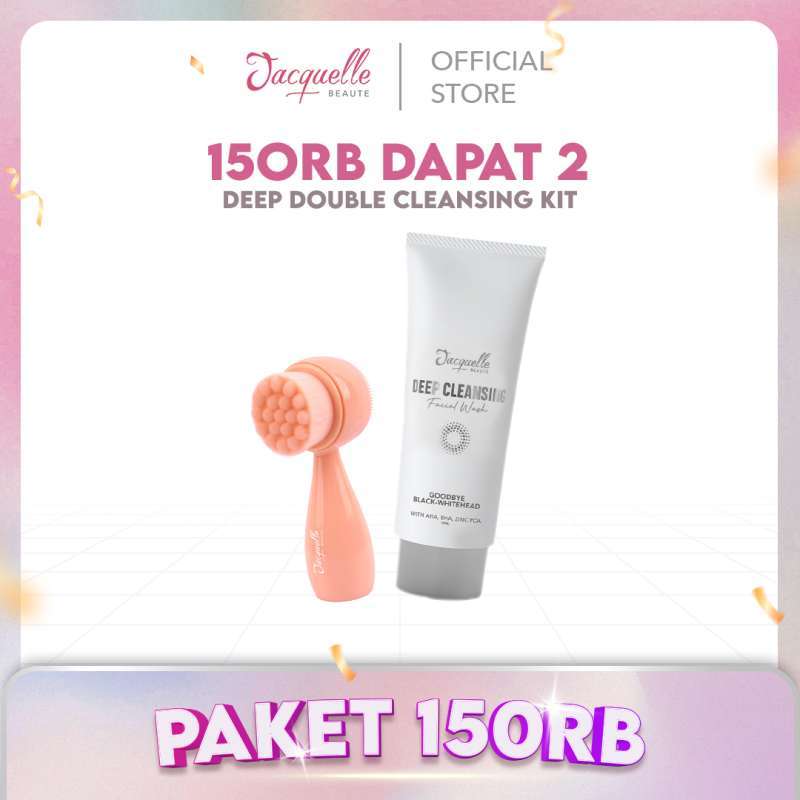 Jual [150rb Dapat 2] Deep Double Cleansing Kit - Aha Bha Goodbye Black ...