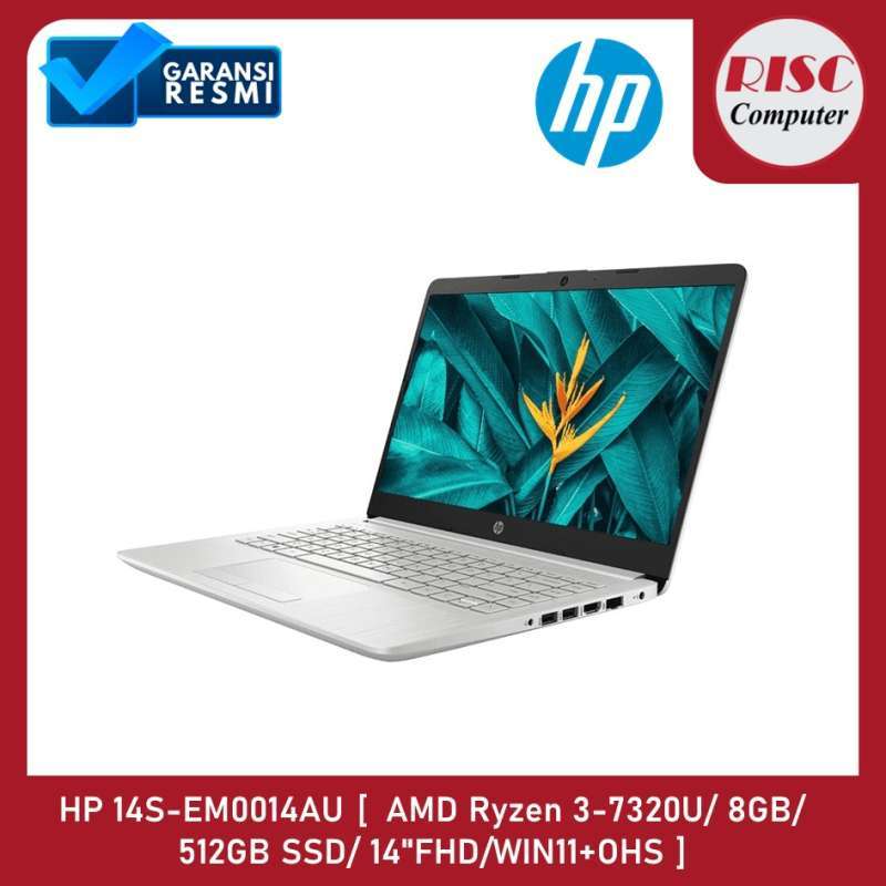 Jual Hp 14s-em0014au [ Amd Ryzen 3-7320u/ 8gb/ 512gb Ssd/ 14fhd/win11+ohs ] Silver Di Seller ...