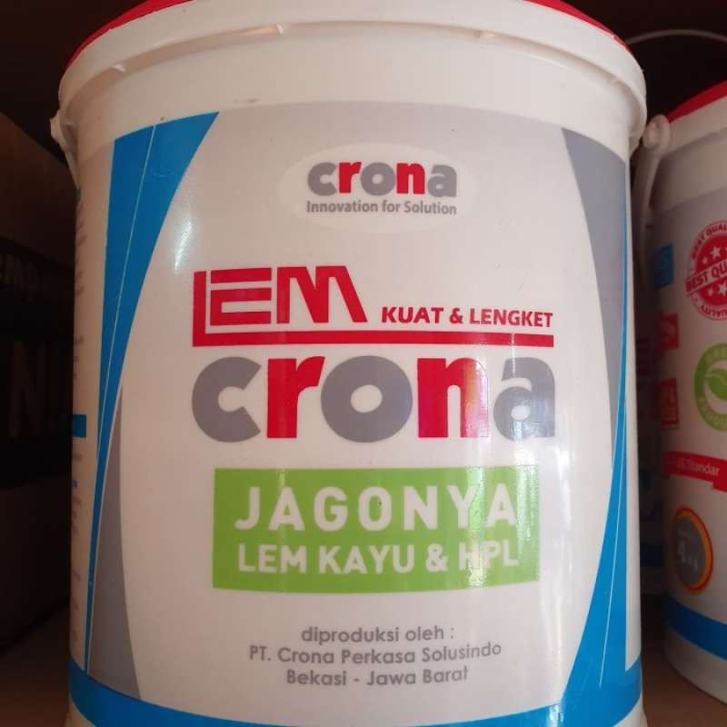 Promo Lem Kayu, HPL, PVC Sheet Merek Crona WOW 4 kg Diskon 23% di ...