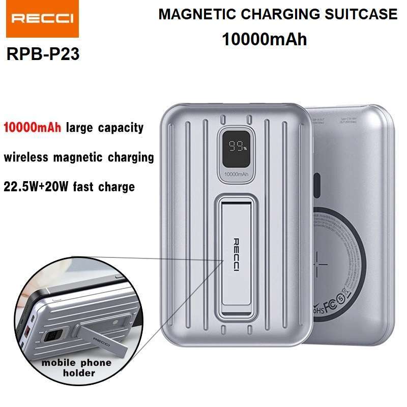 Promo RECCI RPB-P23 10000mAh Powerbank - PD 20W and Wireless Charging 15W Diskon 31% di Seller ...