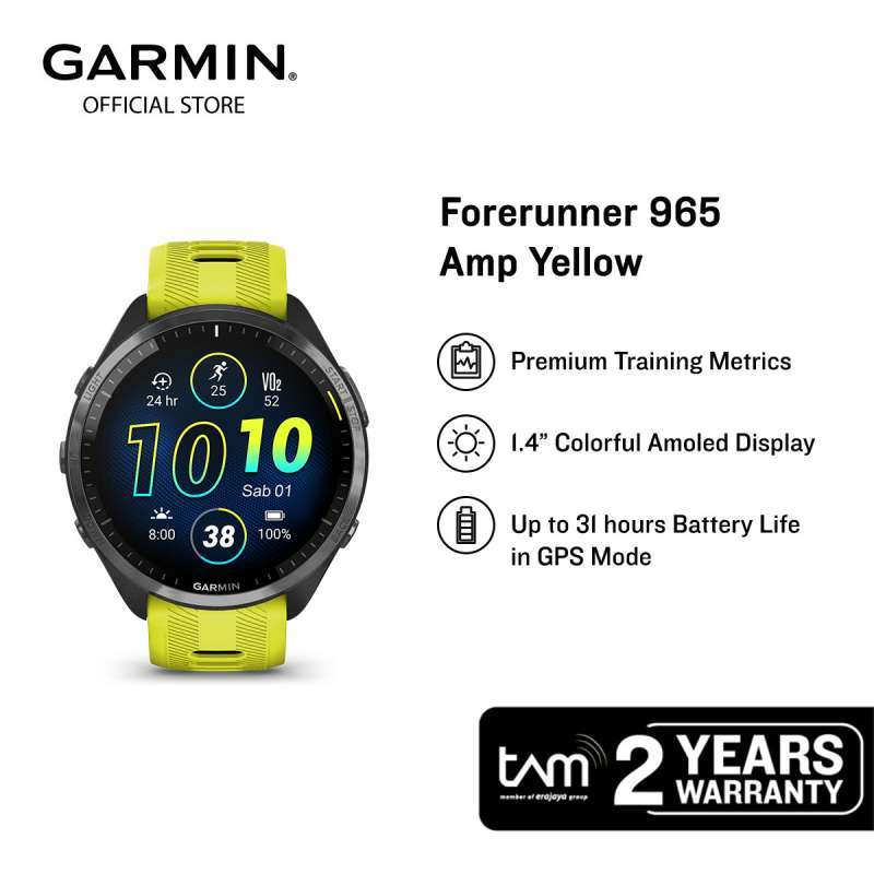 Jual Garmin Forerunner 965 - Amp Yellow Di Seller Garmin Official Store ...