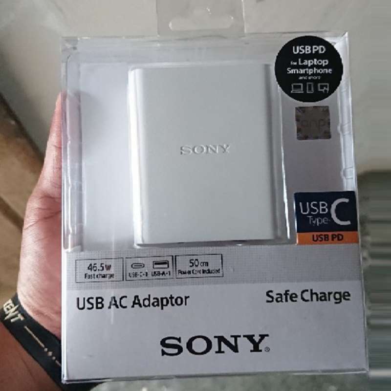 Jual Sony Cp-adrm2 Charger Usb A Type C Fast Charging Pd Garansi Resmi Di Seller Metoocel ...
