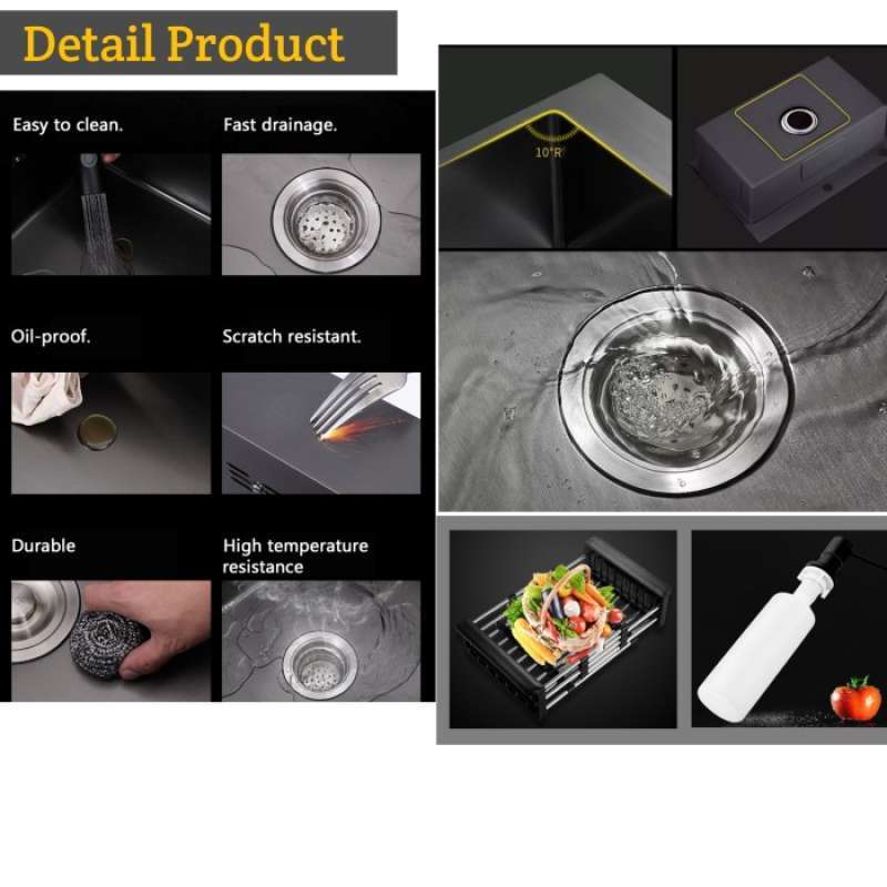 Jual Kitchen Sink 5243 Merek Jkm Stainless Steel 304 / Bak Cuci Piring ...