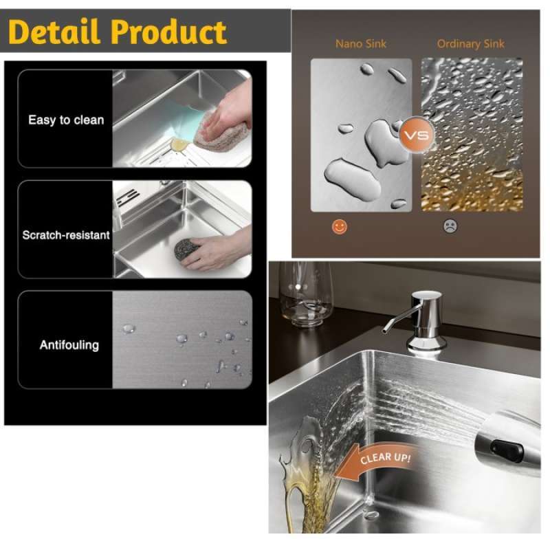 Jual Kitchen Sink 5243 Merek Jkm Stainless Steel 304 / Bak Cuci Piring ...