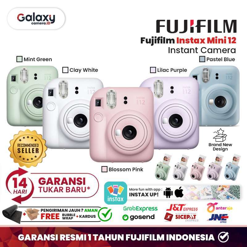 Promo Fujifilm Instax Mini 12 Instant Camera Kamera Instan Mini 12 ...