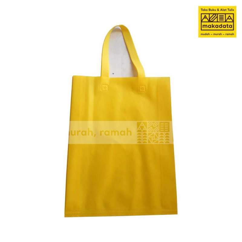 Jual GOODIE BAG | TAS SPUNBOND WARNA KUNING POLOS 40 X 30 MURAH di ...
