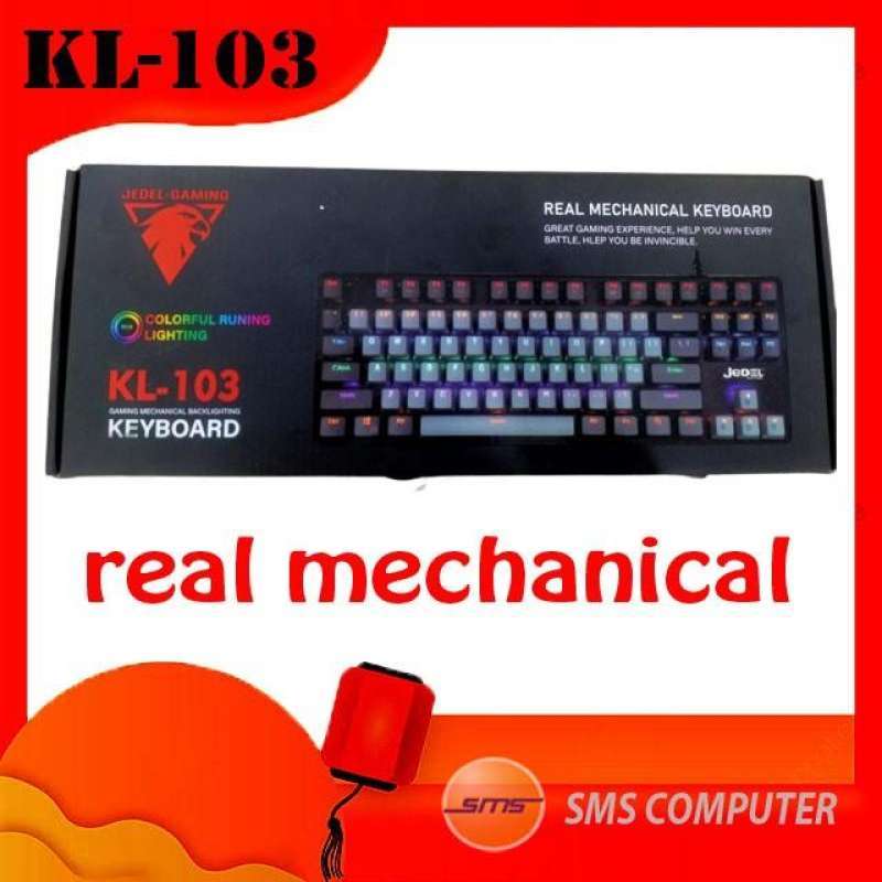 Jual JEDEL KL-103 Keyboard Gaming Real Mechanical RGB Backlighting di ...