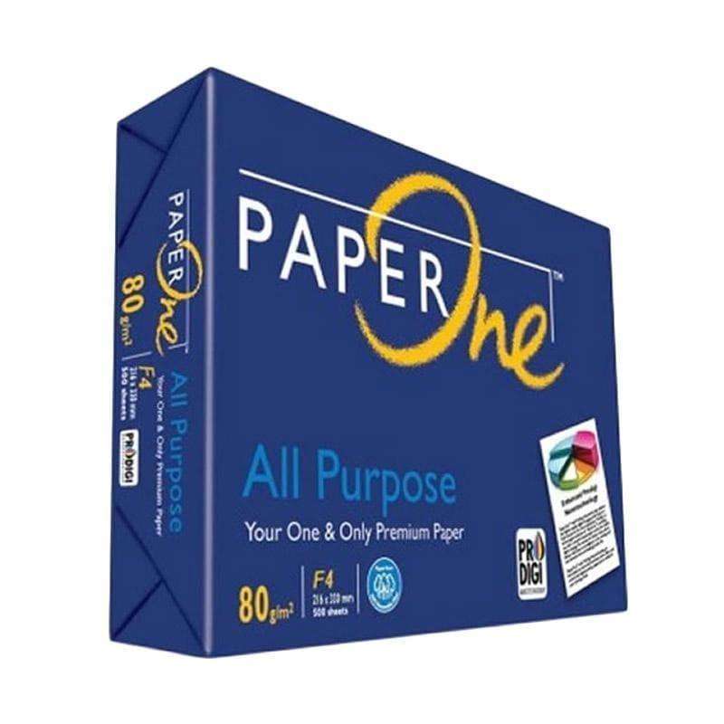 Jual Kertas HVS F4 80G Paper One-Kerta print-Kertas fotocopy di Seller ...