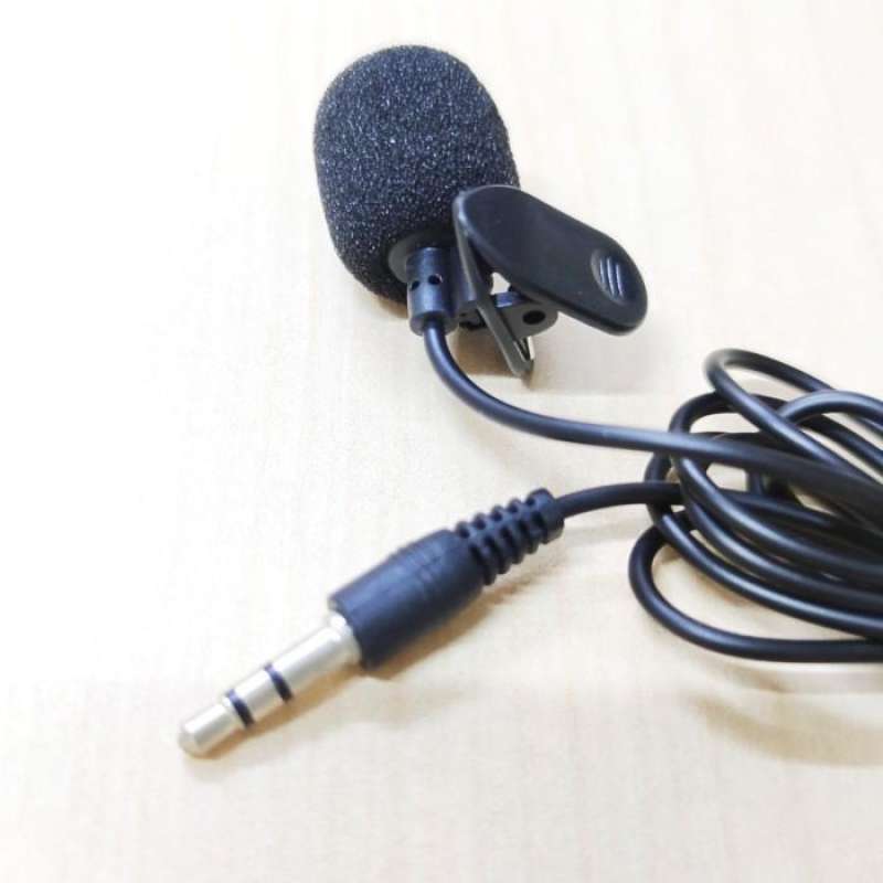 Jual Microphone Youtuber With Clip On Mic Jack 3.5mm 2 Garis Vlogger ...