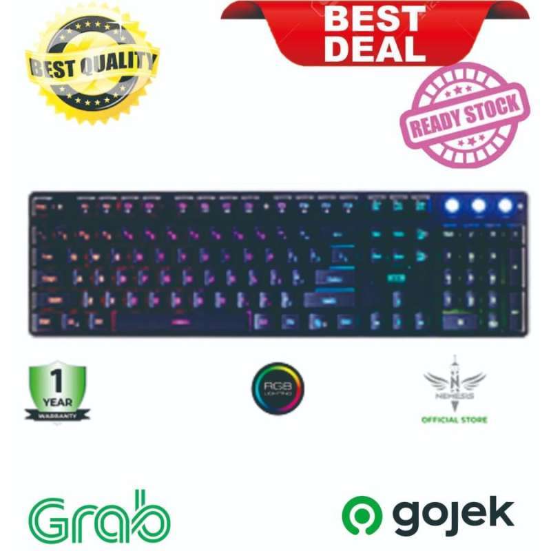 Jual Nyk Kr-201 Nemesis Keyboard Gaming Plat Besi Game Master Di Seller ...