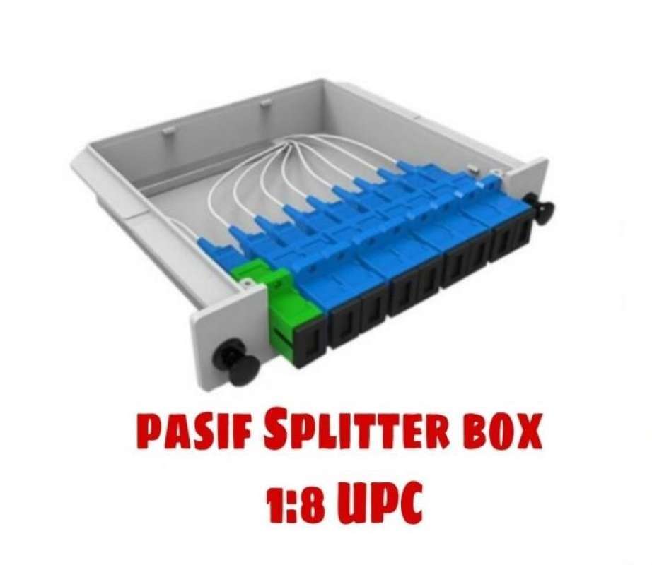 Jual Passive Splitter Plc Box Fo 1 8 Sc Upc Fiber Optik Pasif Spliter