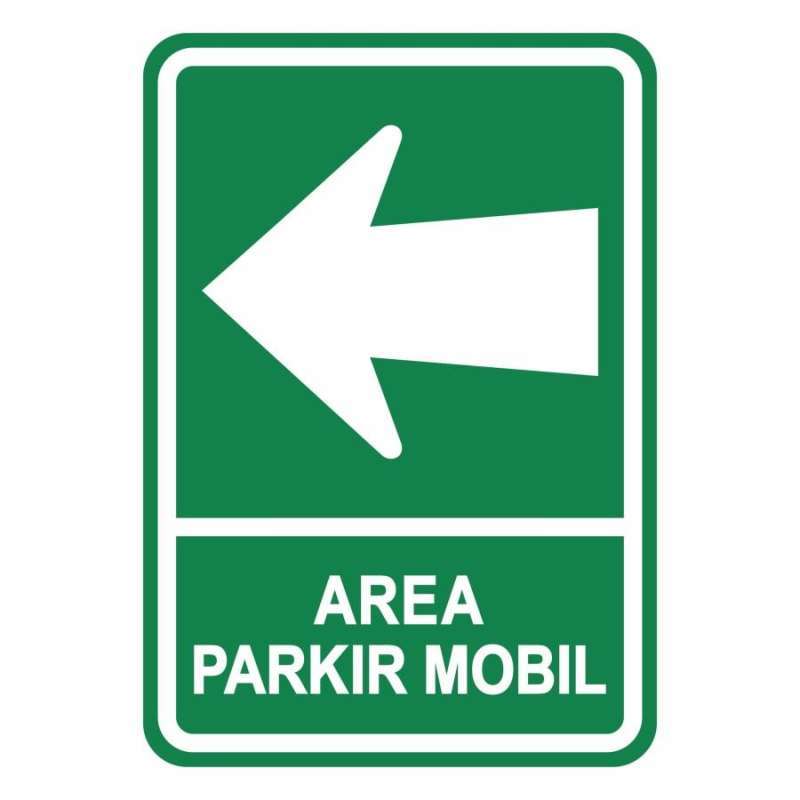 Jual Rambu Plang Petunjuk Area Parkir 35cm x 50cm Plat Alumunium di ...