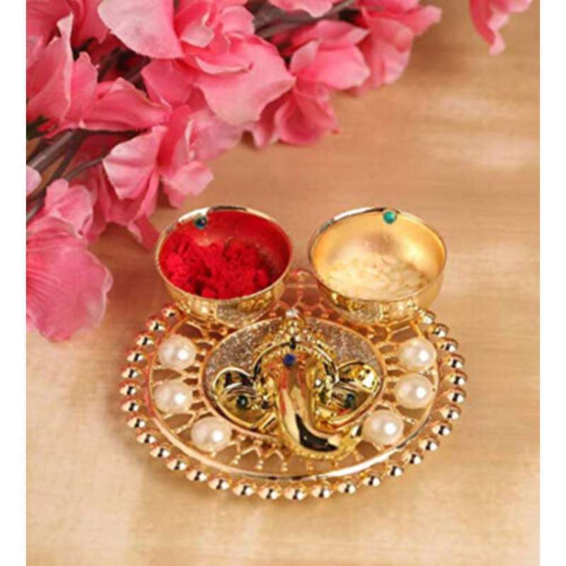 Jual Lord Ganesha Haldi/Kumkum/Chandan/Roli Box For Pooja and Gift ...