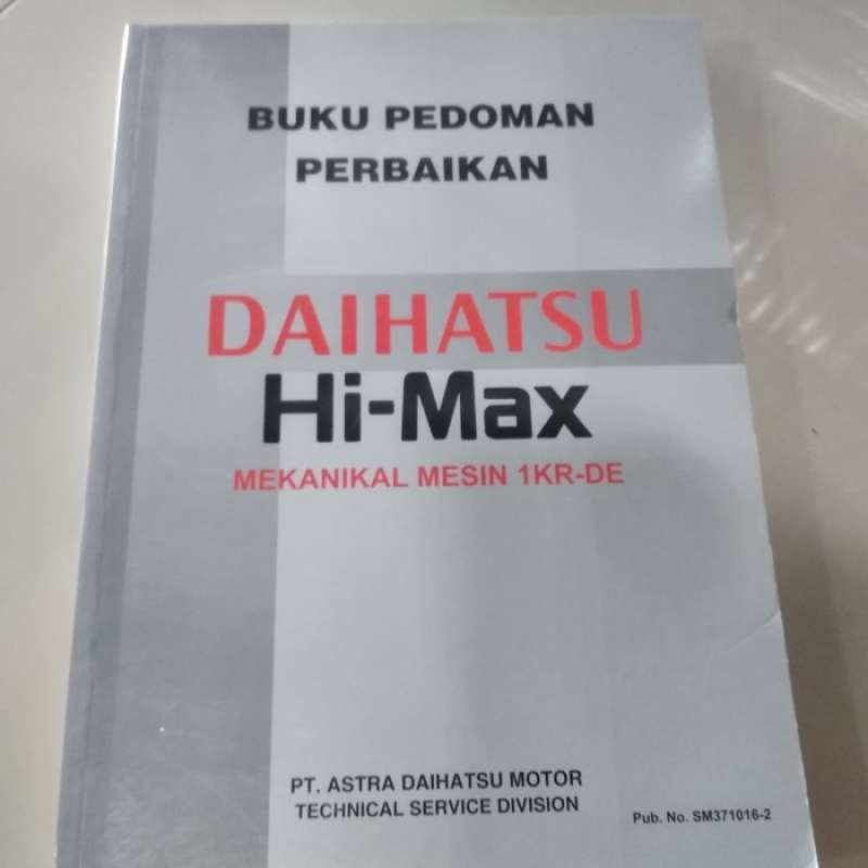 Promo buku original - buku pedoman perbaikan daihatsu hi max mekanikal ...