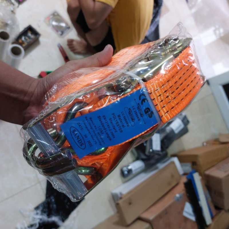 Promo Ratchet Cargo Lashing 2x8 Meter Tali Pengikat Barang Mobil Track ...