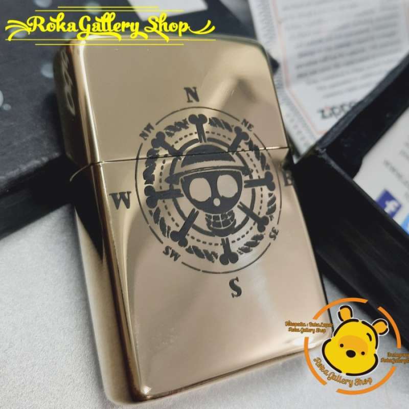 Promo Korek Zippo One Piece Pirates King Compas Skull Onepiece Luffy ...