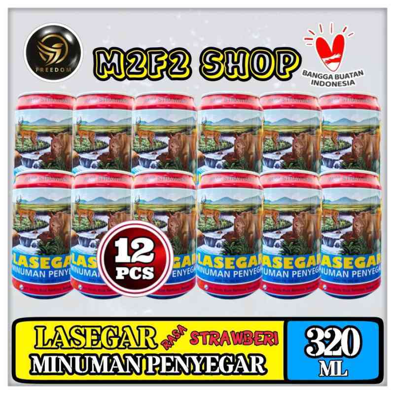 Promo LASEGAR Minuman Penyegar Strawberi | Stroberi Kaleng - 320 ml ...