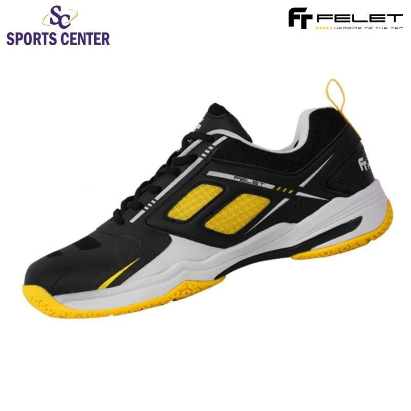 Promo Special Price Sepatu Badminton Felet F-Unit / F Unit Black Yellow ...
