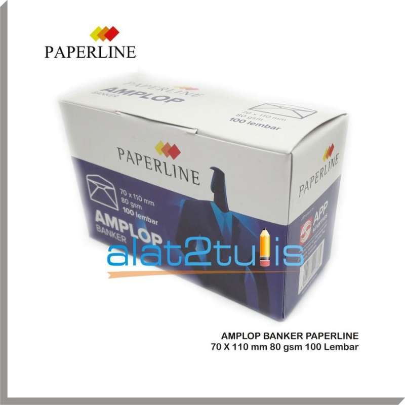 Jual AMPLOP BANKER PAPERLINE 70 X 110 mm 80 gsm 100 Lembar di Seller ...