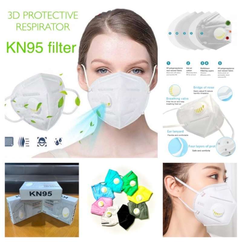 Jual Masker KN95 RESPIRATOR 3D Masker N95 Masker KN 95 Masker FILTER ...