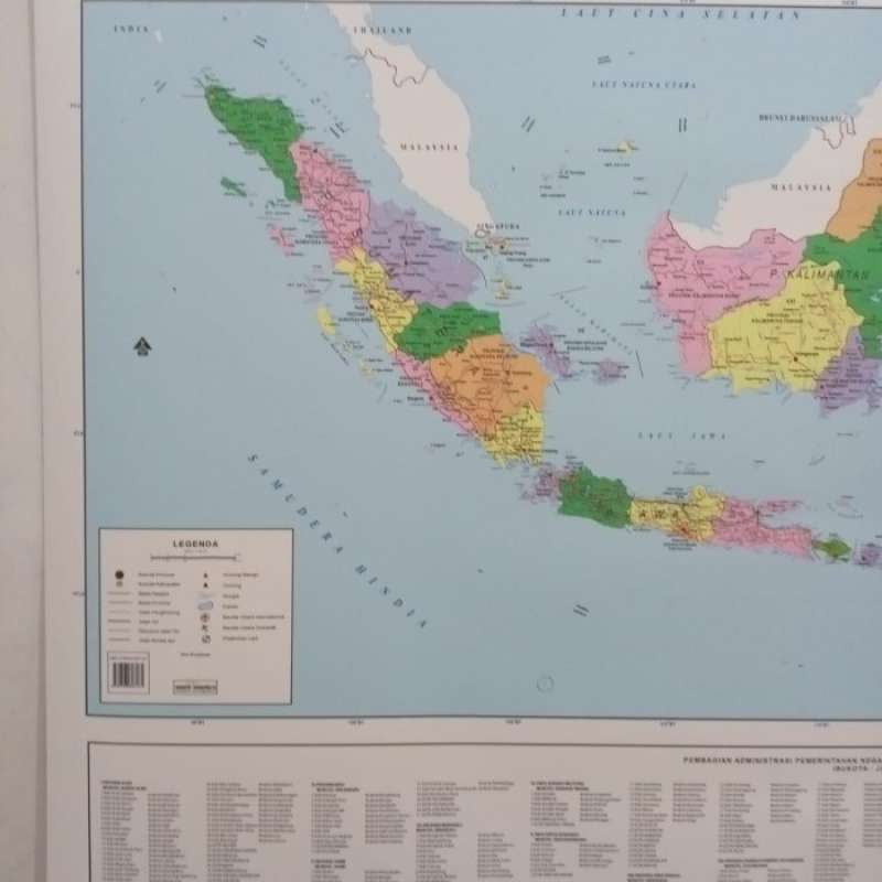 Jual Peta Indonesia Besar Peta Dinding 38 Prov Di Seller Ken Book ...