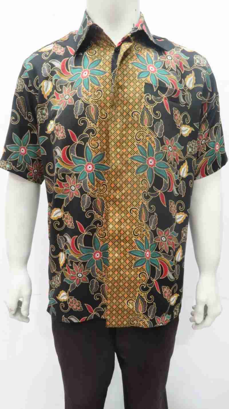 Promo Adikusuma By Arjuna Weda Hem Batik Flora - Hitam Diskon 26% di ...