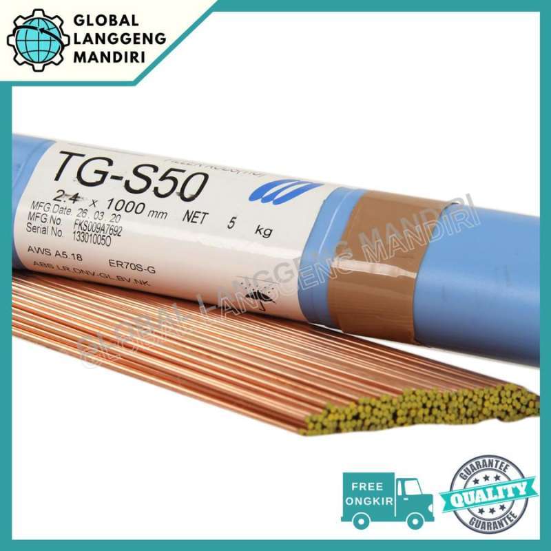 Jual Kawat Las Argon TIG BESI TGS50 2.4 mm (1PAK) FAMILIARC ER 70 TGS 50 di Seller Global ...