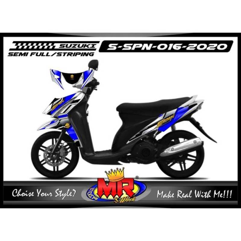 Promo Decal Stiker Motor Suzuki Spin Grafis Decal Airbrush Keren Modern ...