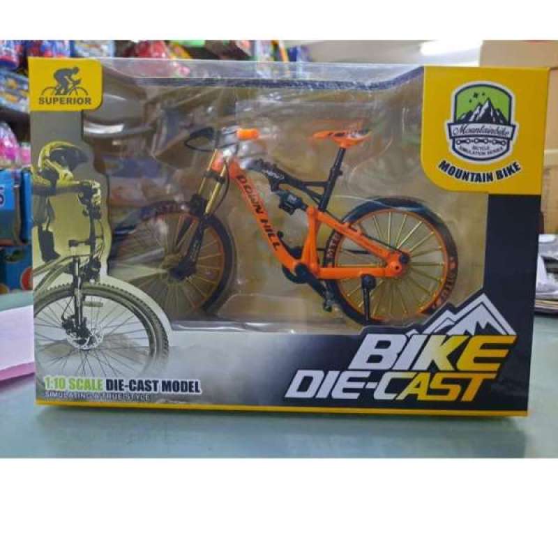 Jual Mainan diecast besi sepeda metal besi skala 1:10 premium bicycle ...