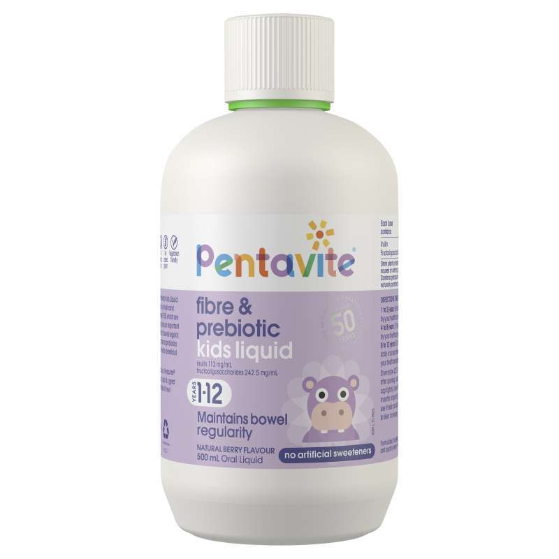 Jual Pentavite Fibre & Prebiotic Kids Liquid 500mL di Seller Omnia ...