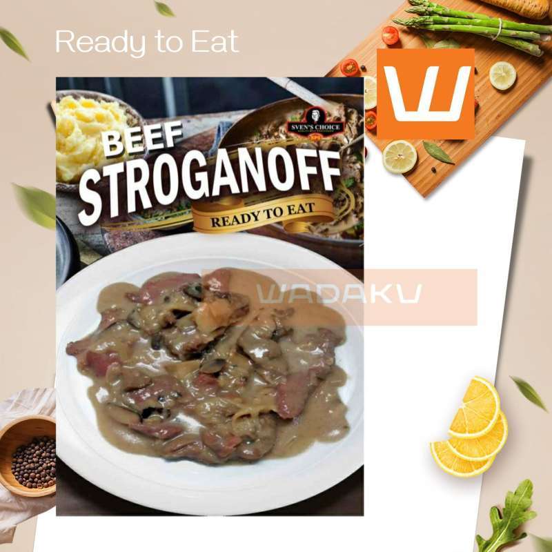 Jual sven's choice BEEF STROGANOFF 200g DAGING SAPI DENGAN MUSHROOM ...