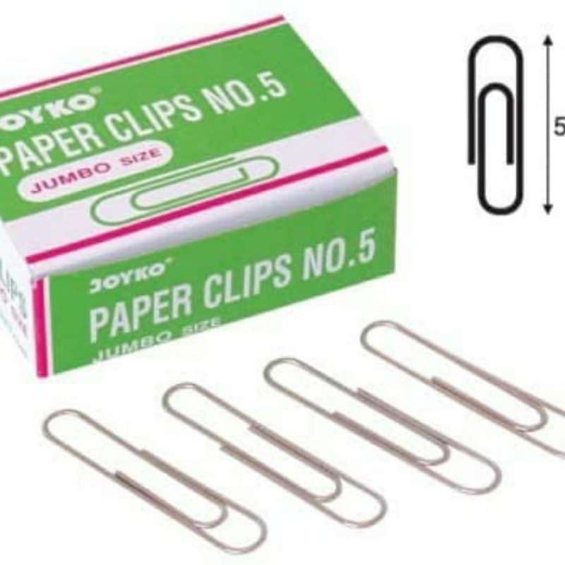 Jual Paper Clip / Klip Kertas / Penjepit Kertas Joyko No.5 Di Seller ...