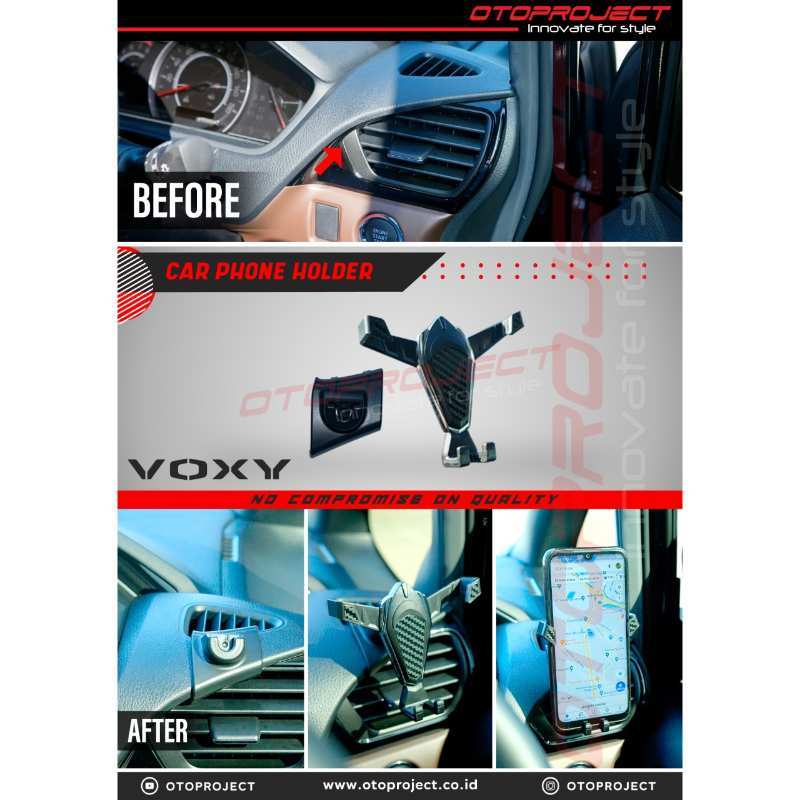 Jual Phone Holder Toyota Voxy Otoproject Di Seller Otoproject Official ...