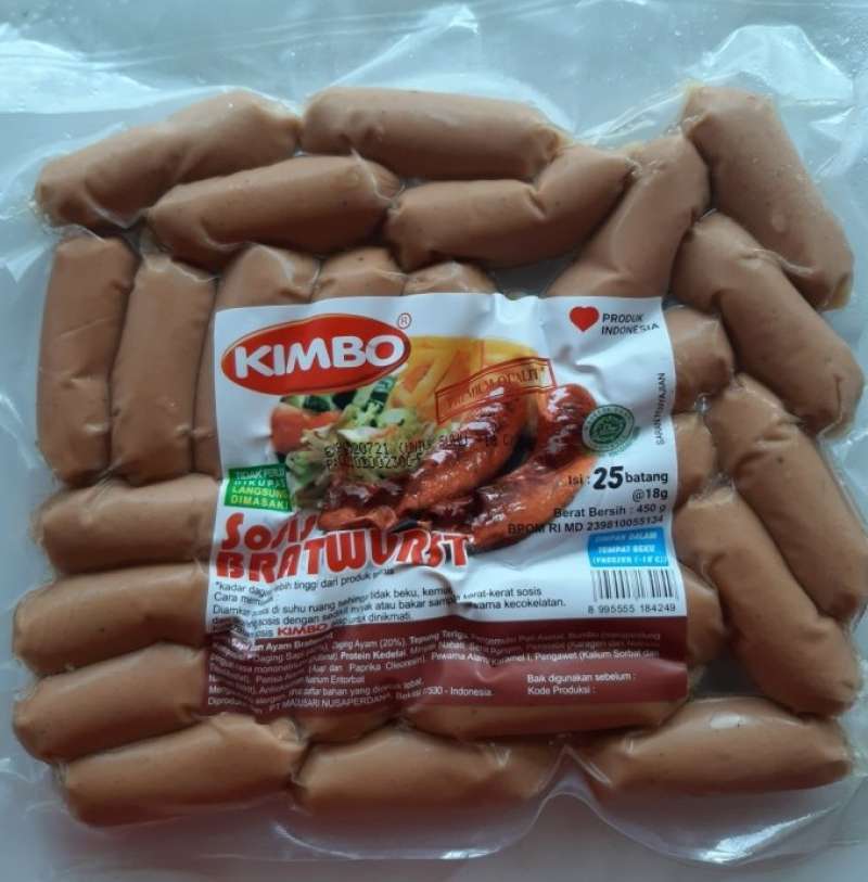 Promo Sosis Kimbo Bratwurst Cocktail 450g Diskon 1% di Seller Gudang ...