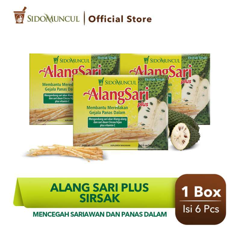 Promo Alang Sari Plus Sirsak 3x6's - Mencegah Sariawan Panas Dalam Reda ...