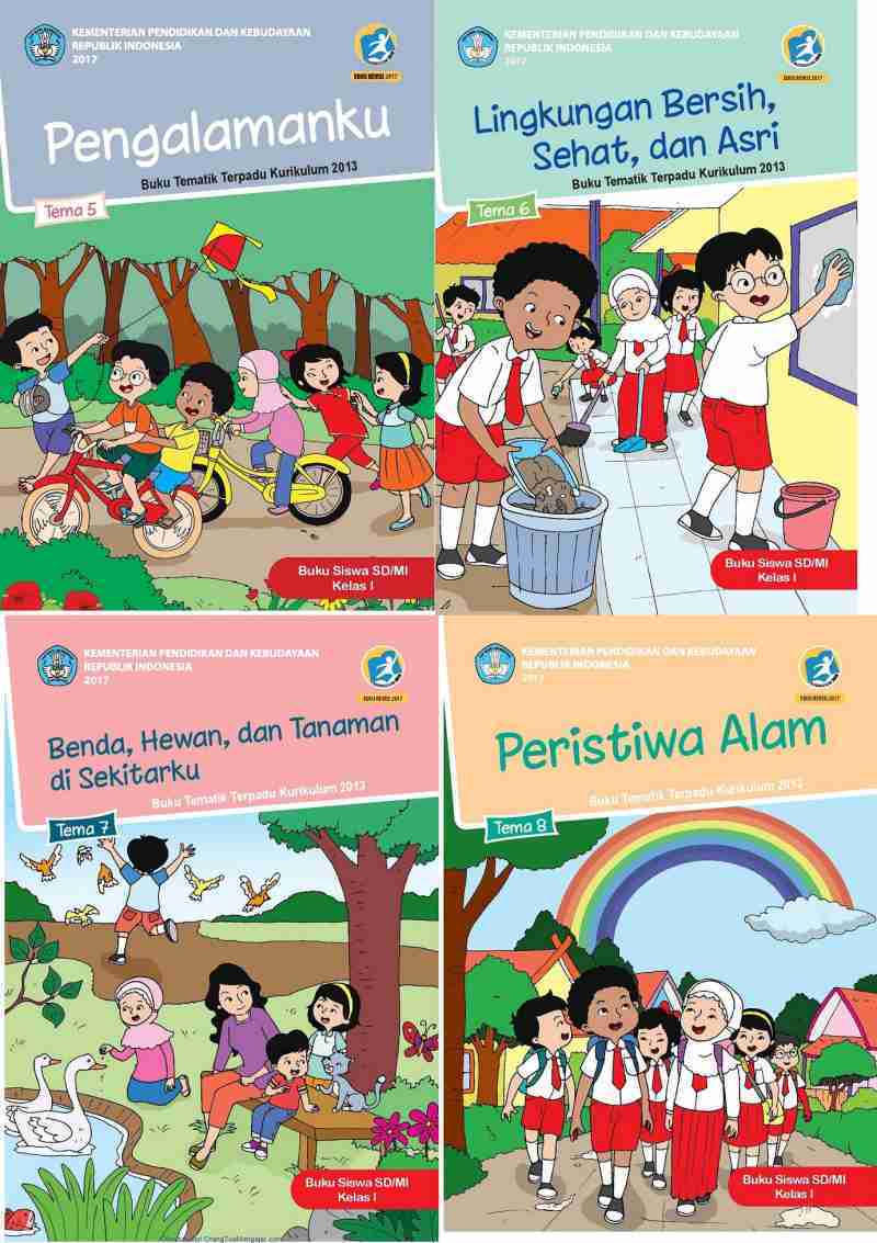 Promo PAKET Buku Tematik Siswa SD Kelas 1 TEMA 5678 Diskon 38% di ...