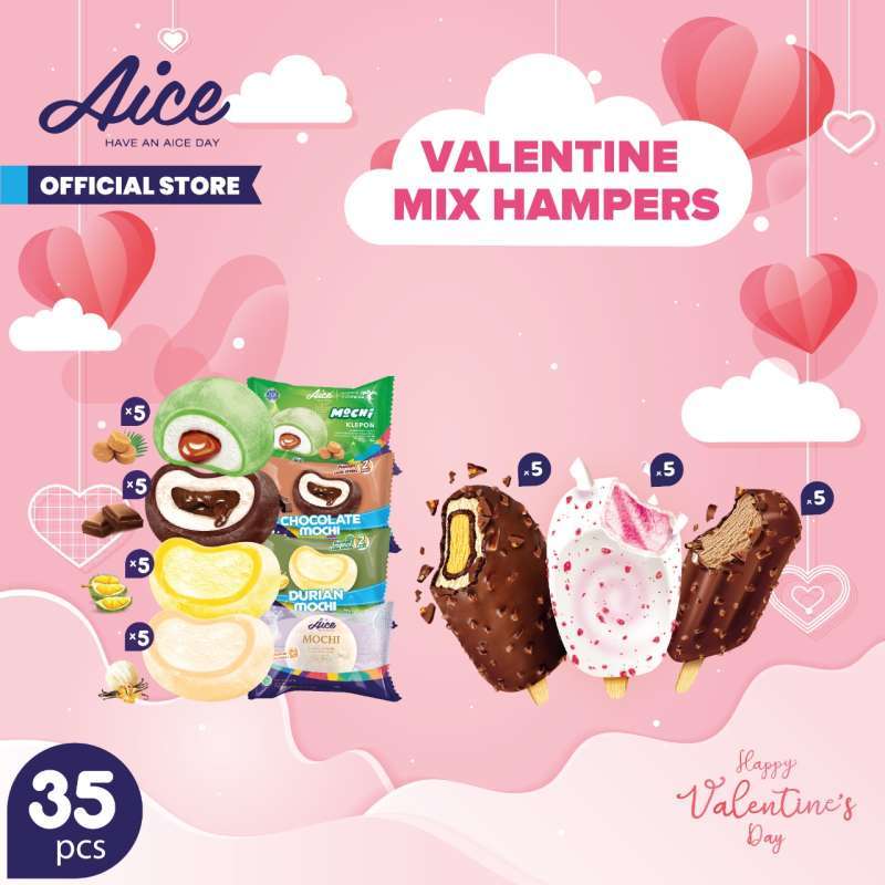 Promo Paket Aice Ice Cream Special Valentine Mix Es Krim isi 35 pcs ...