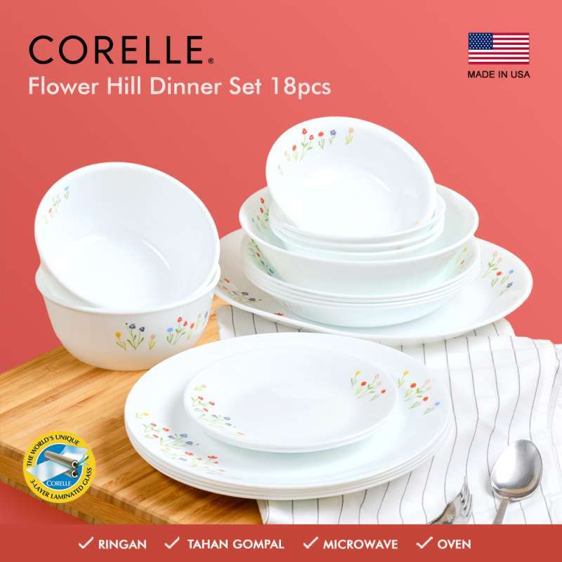 Promo CORELLE Flower Hill Set 18Pcs Diskon 30% di Seller Homeland ...