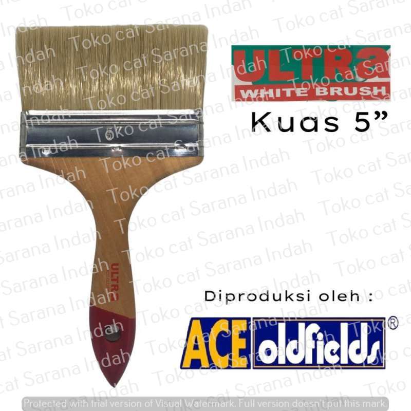Jual ultra white brush 5 inchi kuas cat tembok Kuas 5 inch kuas termbok ...