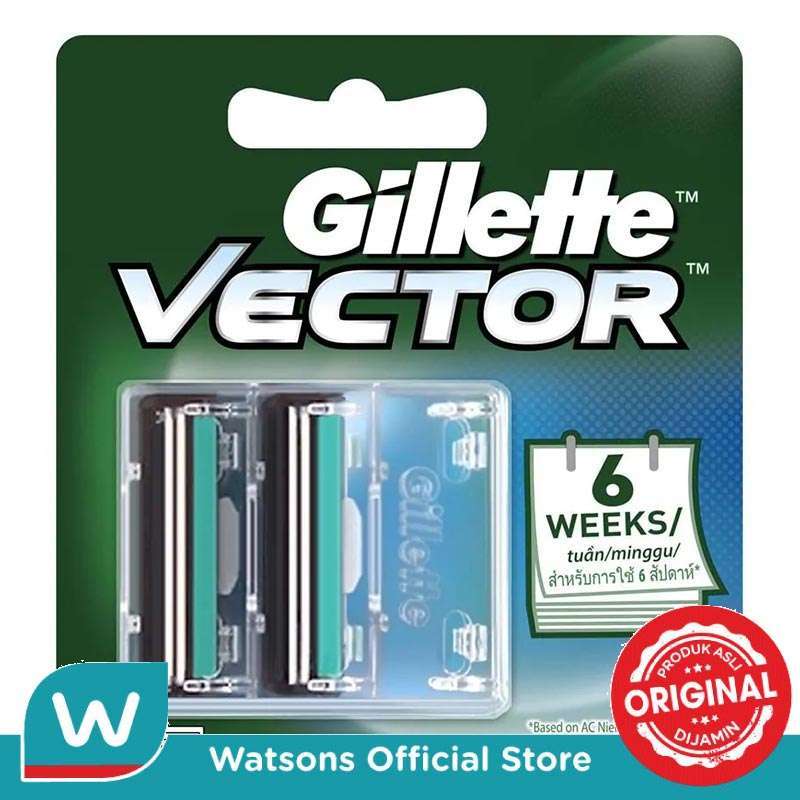 Jual Gillette Vector Plus Cartridges 2's di Seller WATSONS Official ...