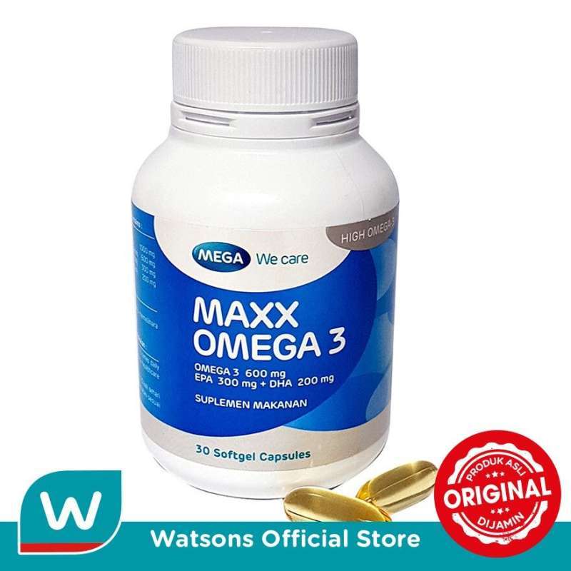 Promo Mega We Care Maxx Omega 3 (30) Blue 30 softgel capsul Diskon 25% ...