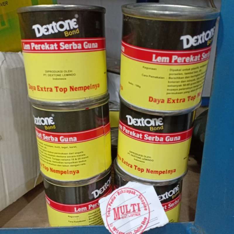Promo Lem Aibon Dextone bond Kaleng ASLI 100g Diskon 10% di Seller ...