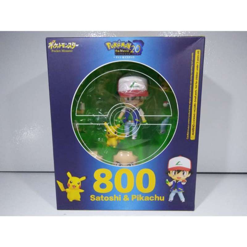 Jual Nendoroid 800 Pokemon 20th Anniversary Satoshi And Pikachu New Mib ...