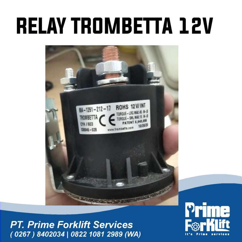 Jual RELAY TROMBETTA 12V COIL di Seller PT. PRIME FORKLIFT SERVICES ...