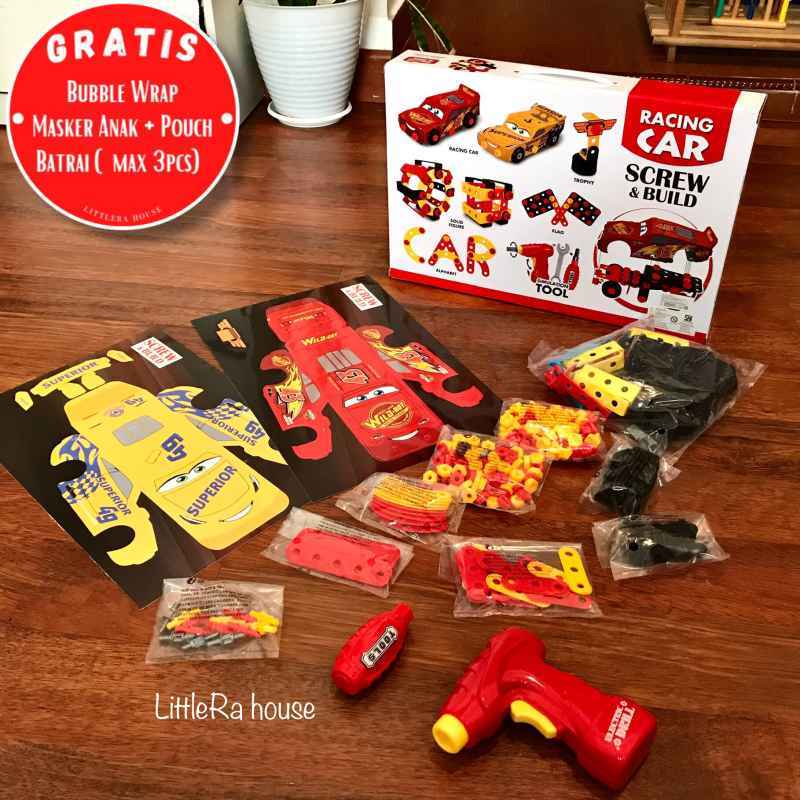 Jual Mainan Merakit Mobil Cars | Mainan Asah Kreatifitas Anak | Screw ...