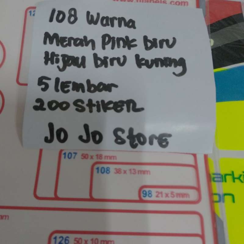Jual Label Tom Jerry No 108 Warna - - Merah Muda Di Seller Jo Jo Store ...
